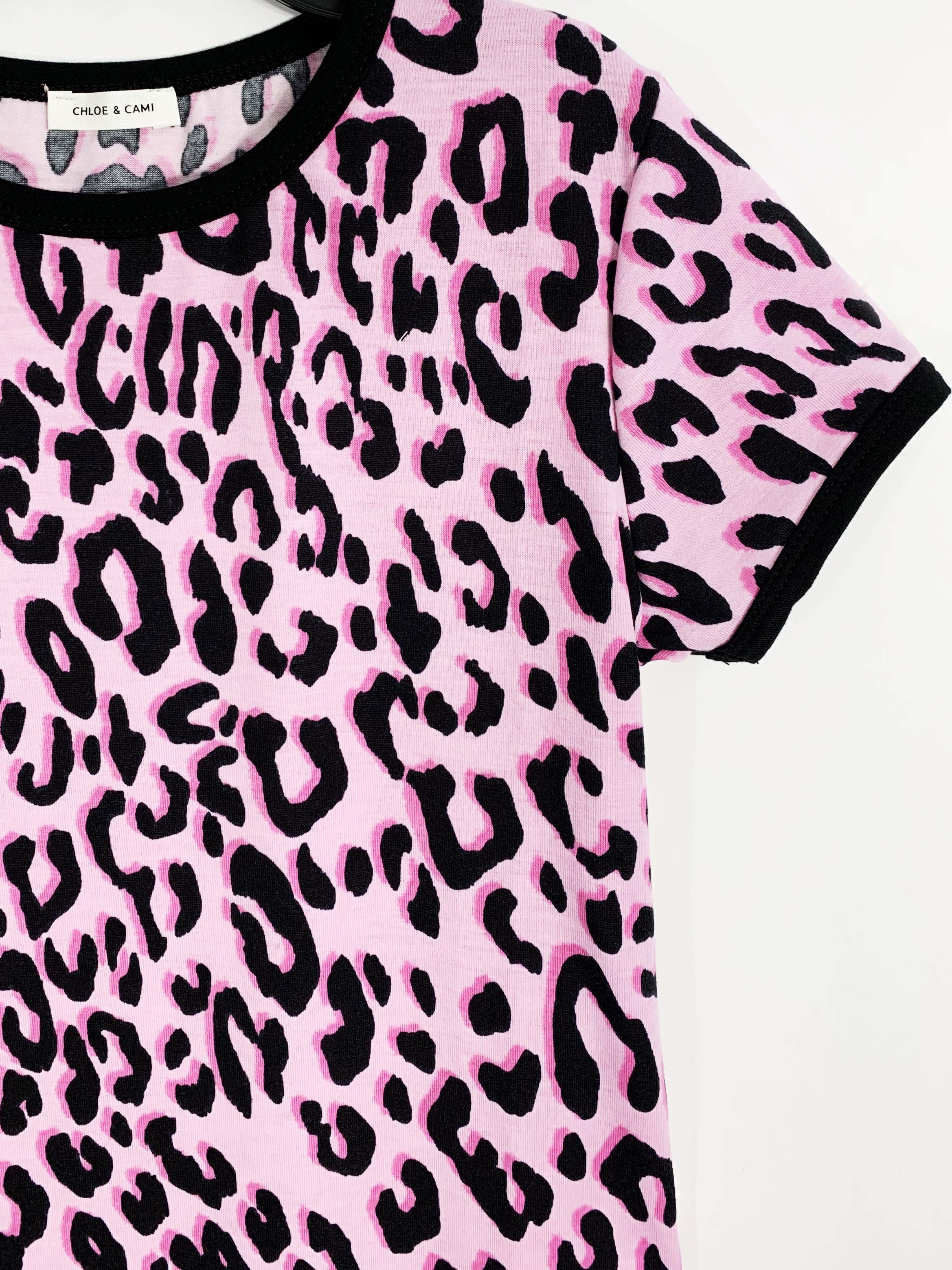 pink leopard print cami